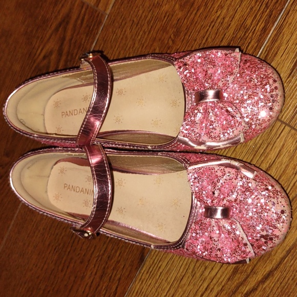 Shoes | Girls Pink Sparkle Heel Size 1 | Poshmark
